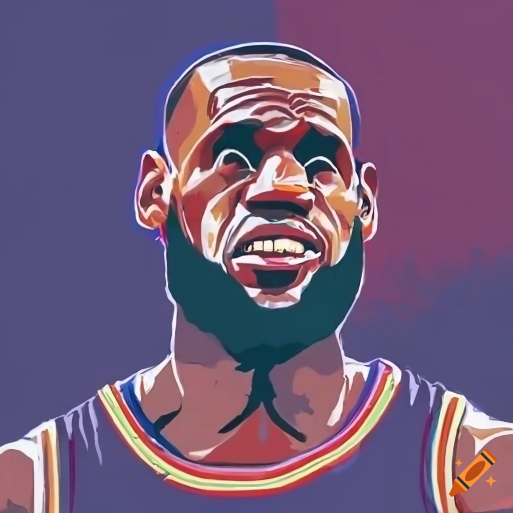 Drawing of lebron james on Craiyon
