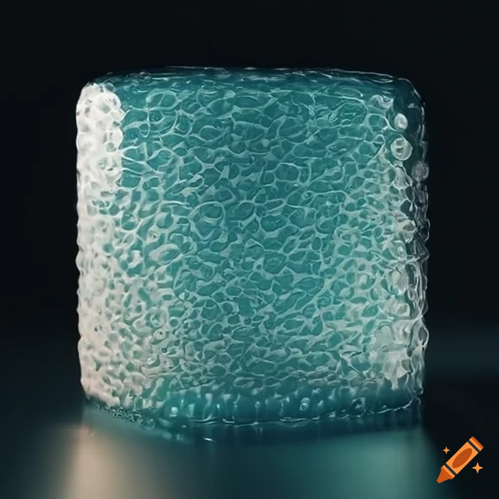 Transparent foam texture on Craiyon