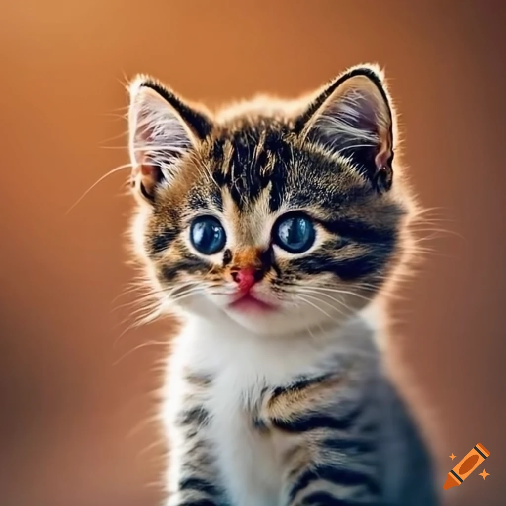 Very cute kitten on Craiyon