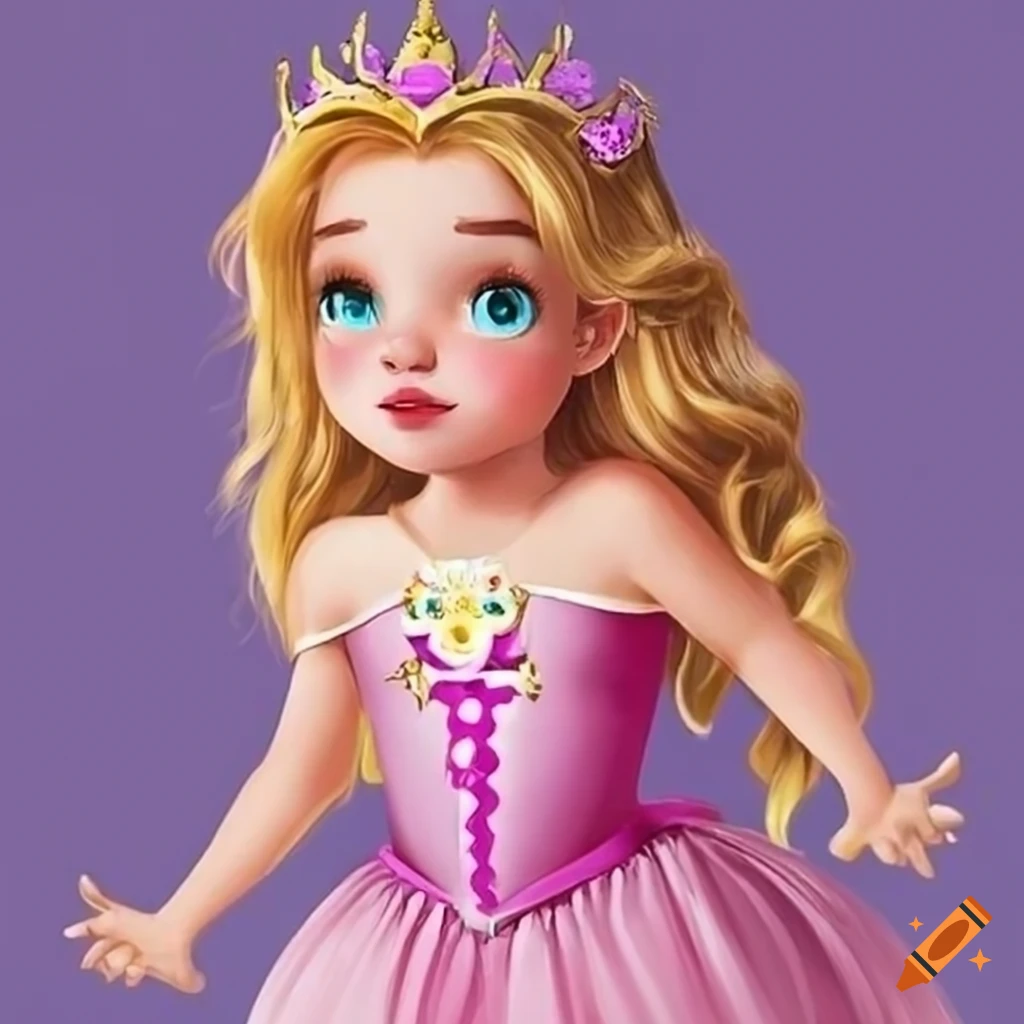 Girl princess fantasy illustration on Craiyon