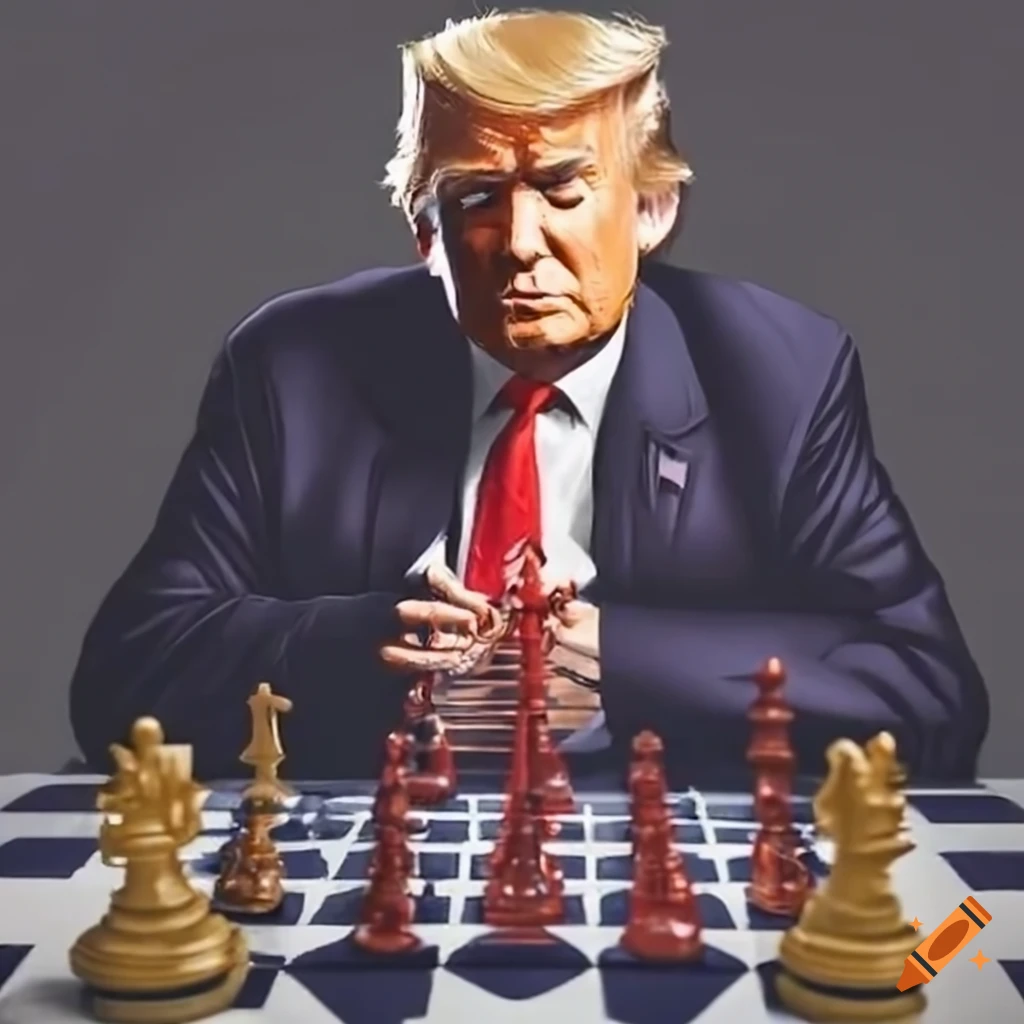 Man playing chess on Craiyon