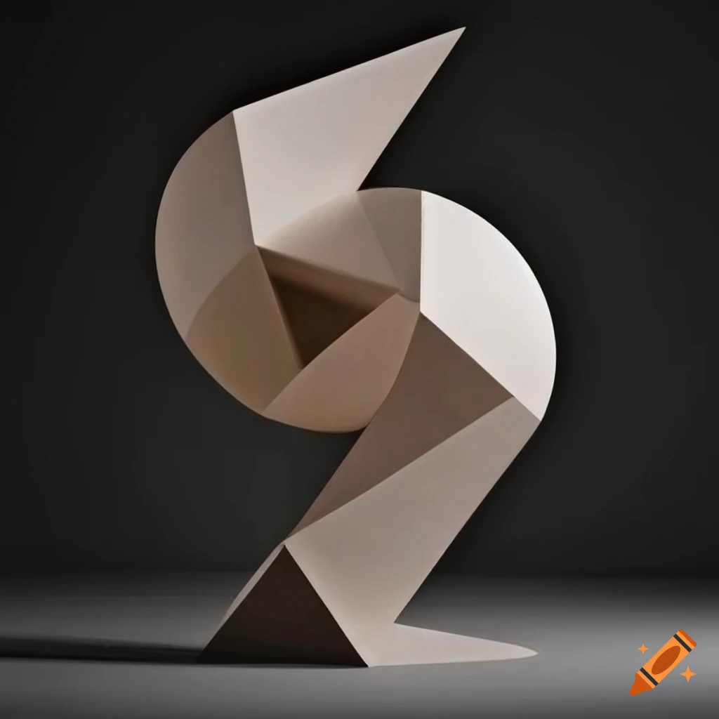 Geometric sculpture on Craiyon