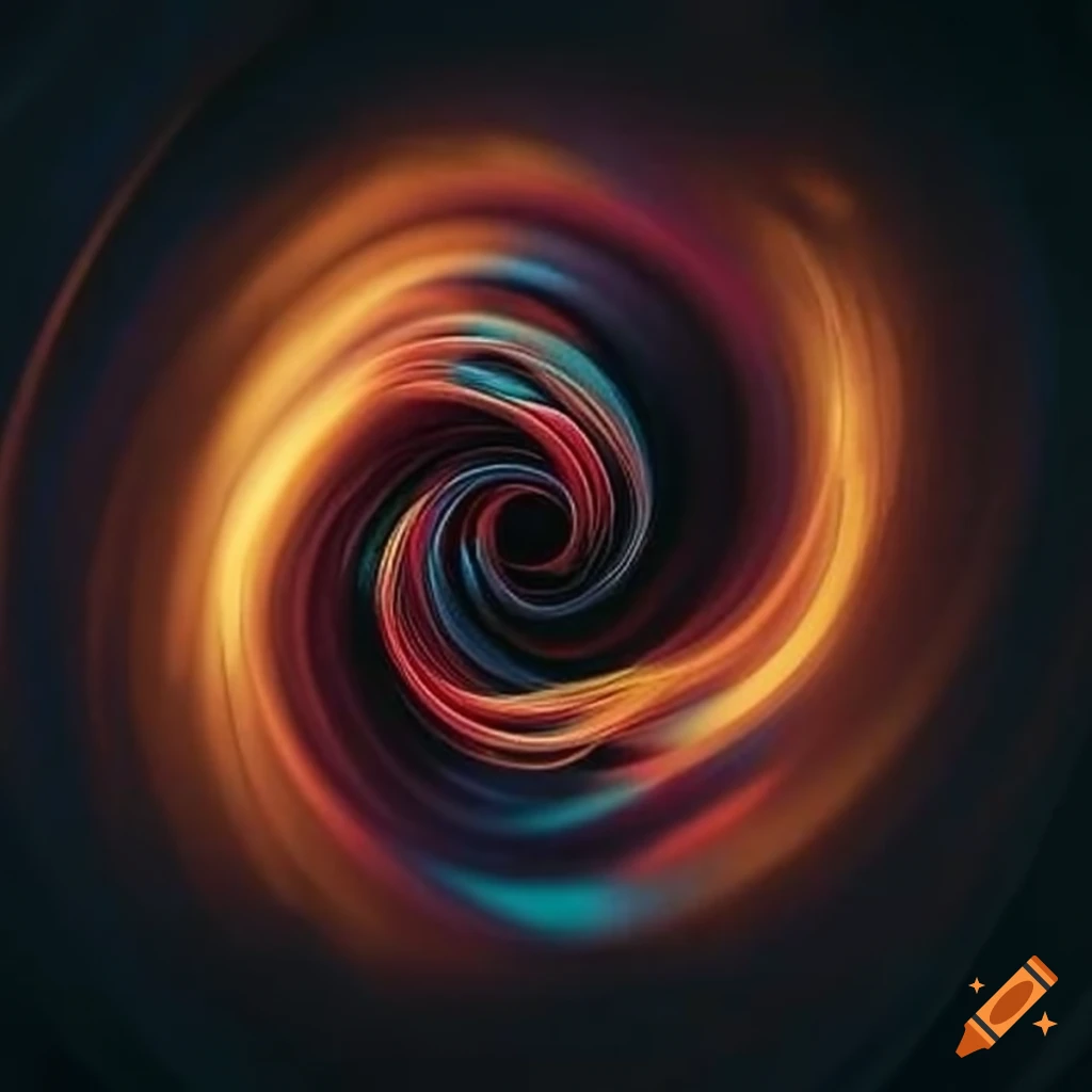 Powerful music-inspired vortex in darkbeat style on Craiyon