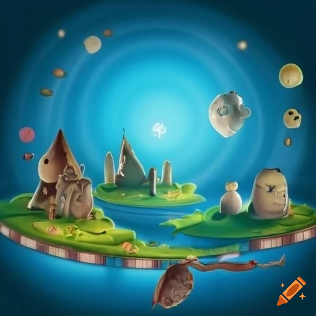 Small world board game background on Craiyon