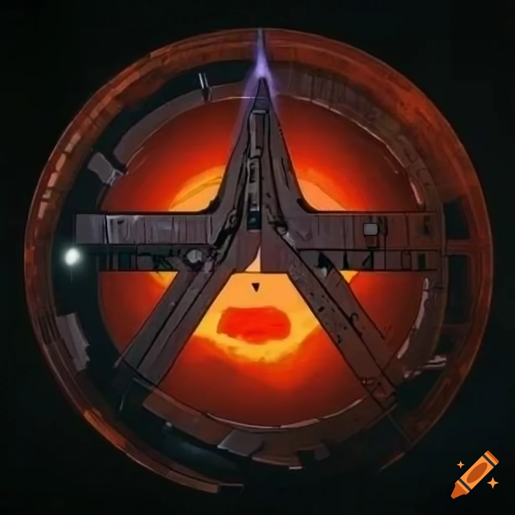 Science-fiction intergalactic organization logo on Craiyon