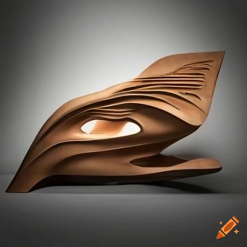 Wall art sculpture installation in hyperfuturism style by Zaha Hadid ...