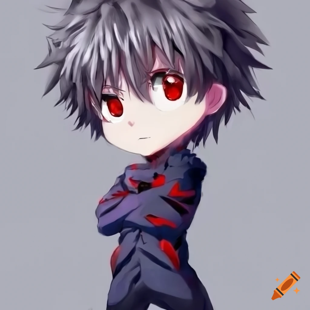 Anime chibi character as kaworu on Craiyon