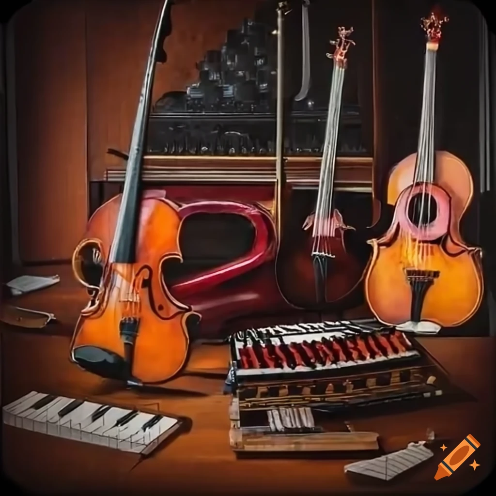 New year 2024 wishes with musical background of piano, flute, drums ...