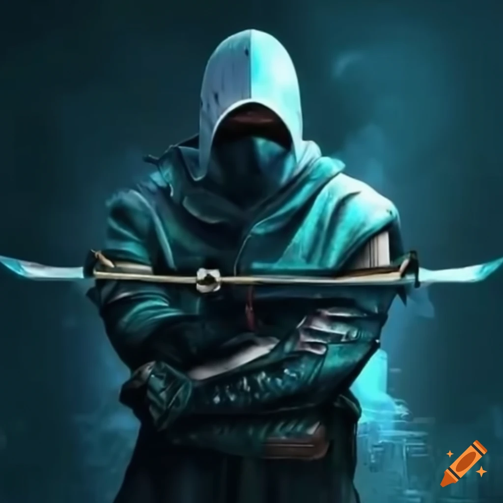 Ninja facing forward drawing sword in cyberpunk style on Craiyon