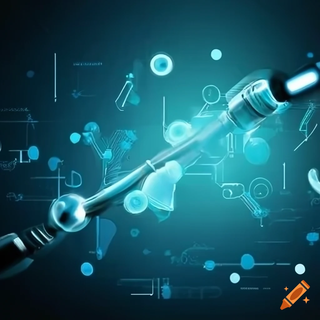 Linkedin background picture with science and medical marketing on Craiyon