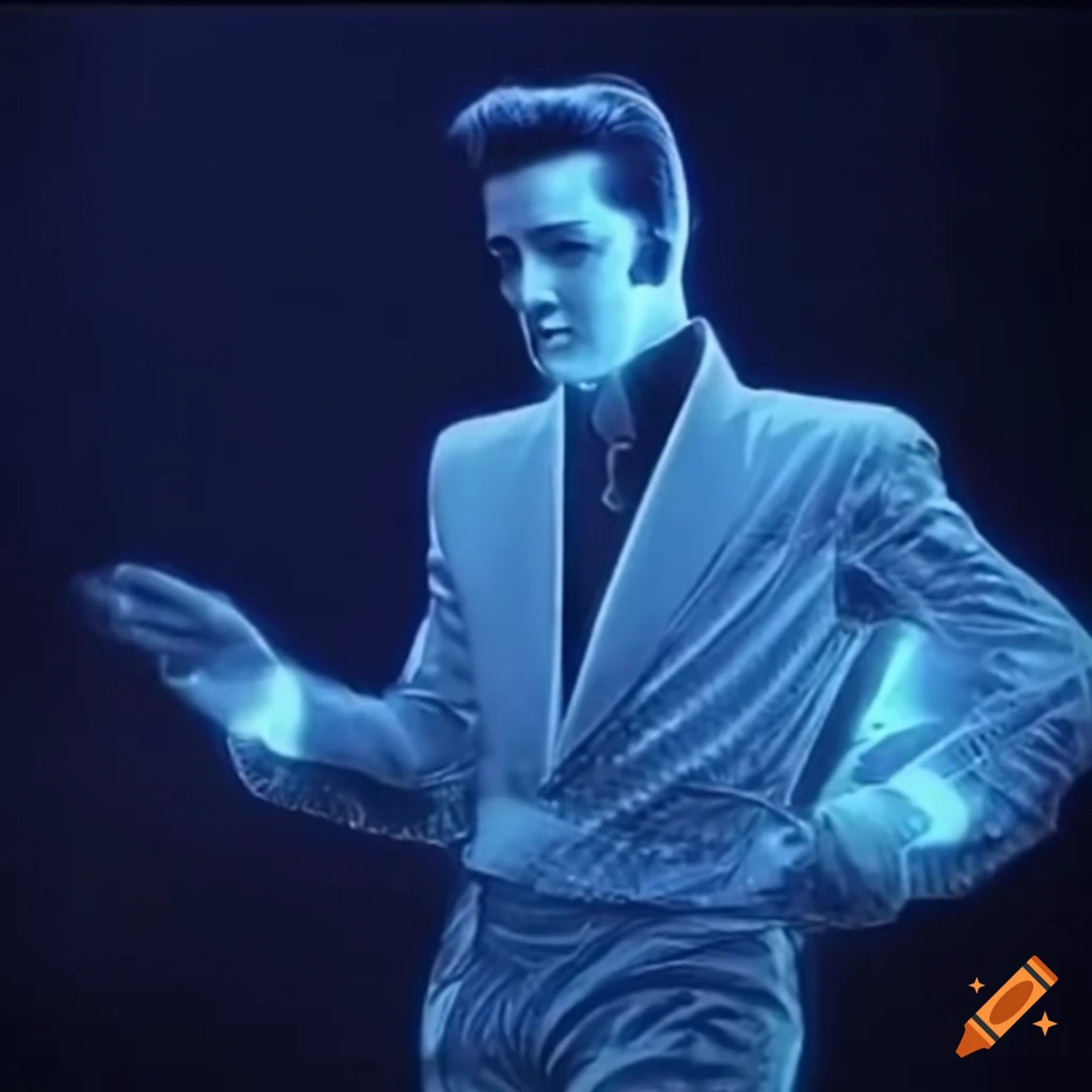Hologram of elvis presley on Craiyon