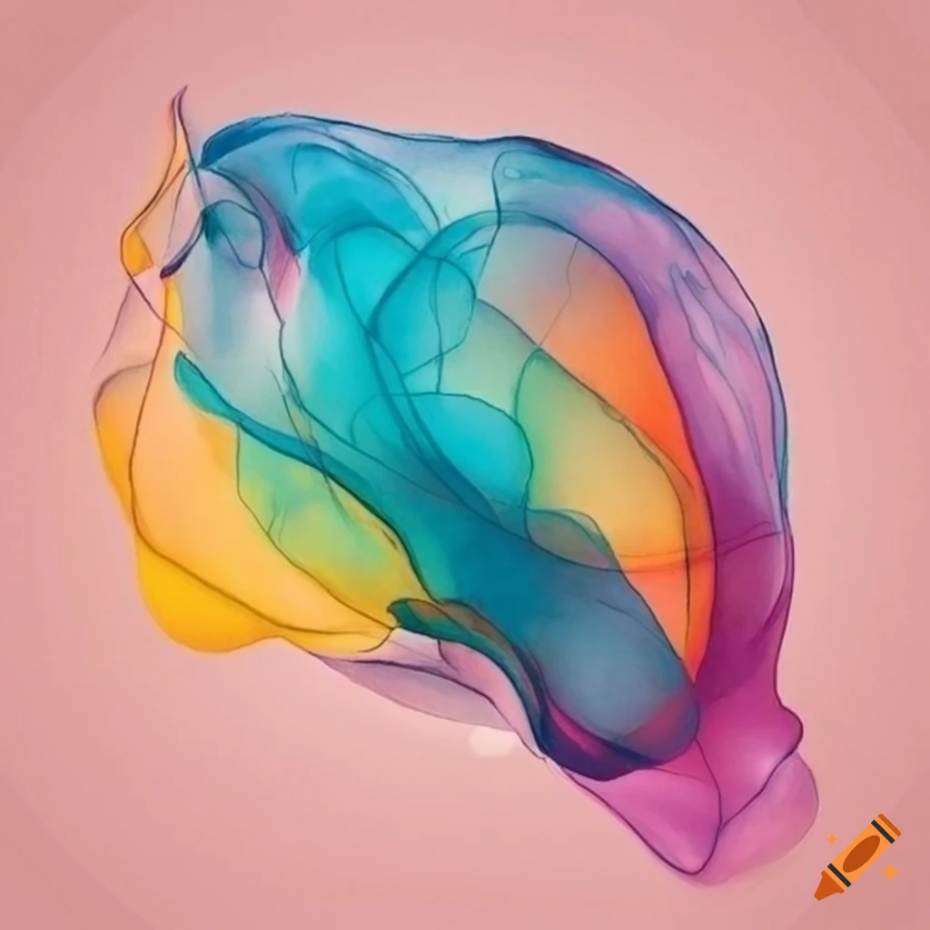 Watercolor abstract block on Craiyon