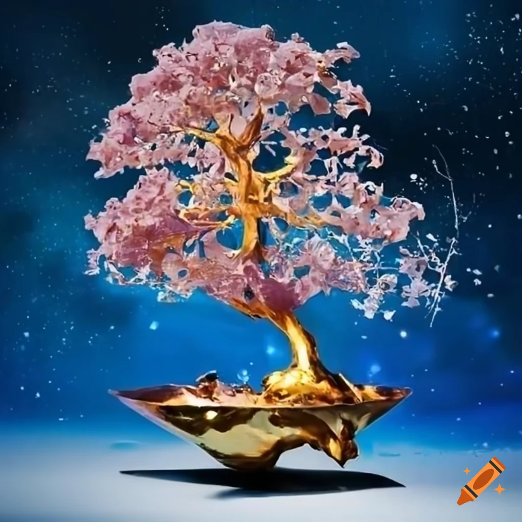 Crystal tree on Craiyon