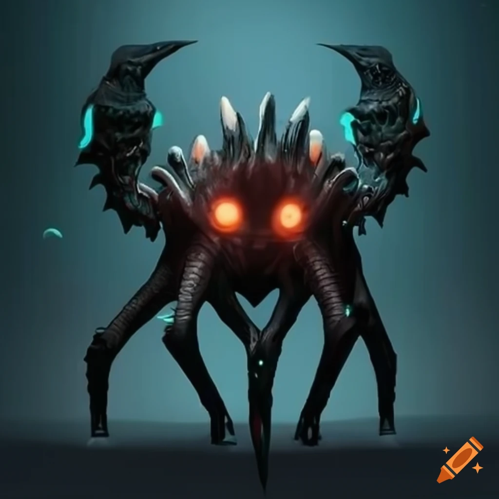 Sleek cybernetic creature with glowing eyes and sharp claws on Craiyon