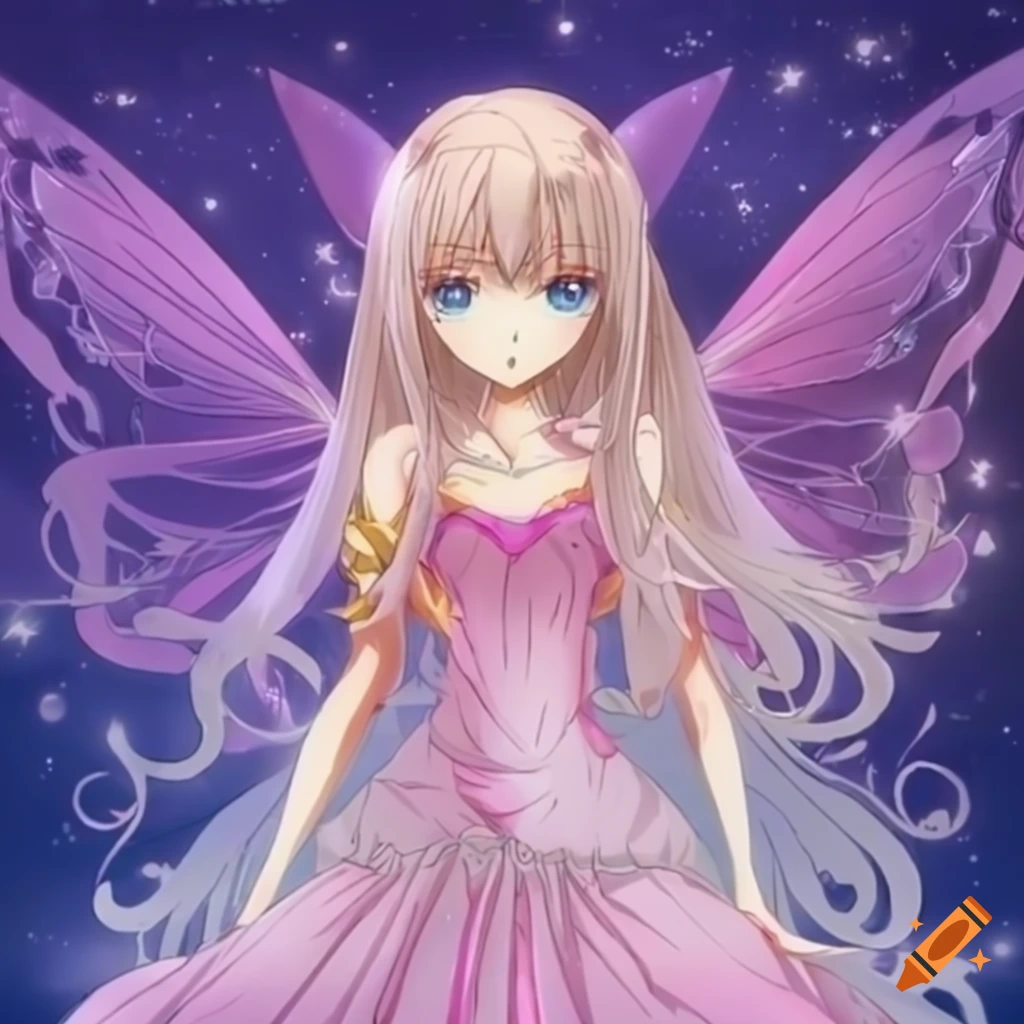 Anime fairy master character on Craiyon