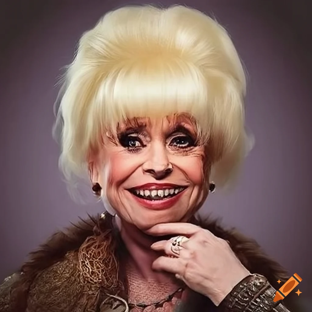 Barbara windsor in viking attire on Craiyon