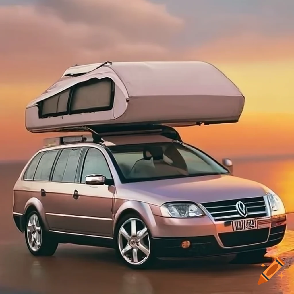 Vw passat 2004 station wagon camper on Craiyon