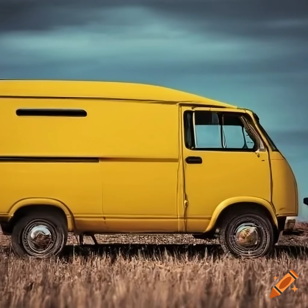 Yellow van on Craiyon