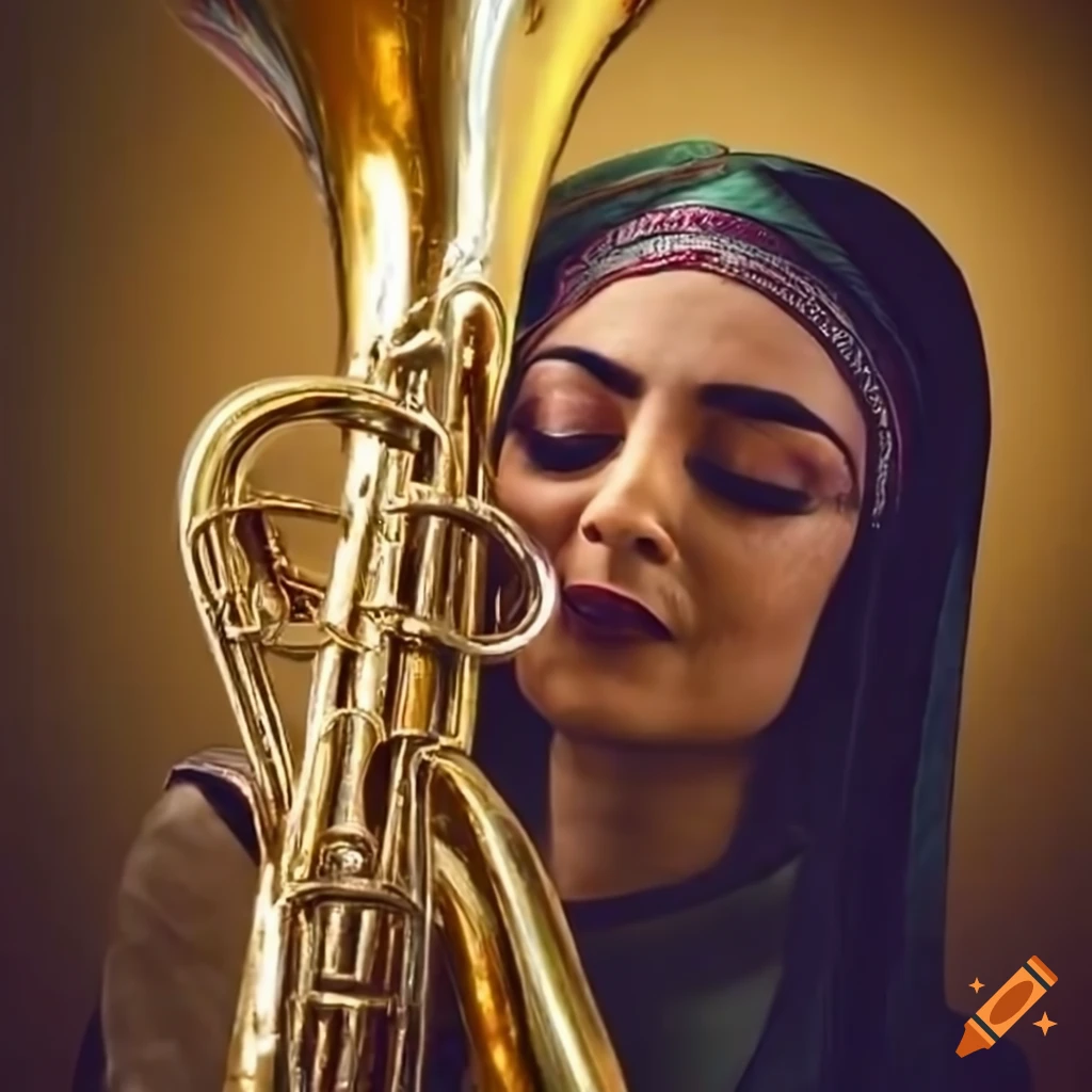 Iranian brass band on Craiyon