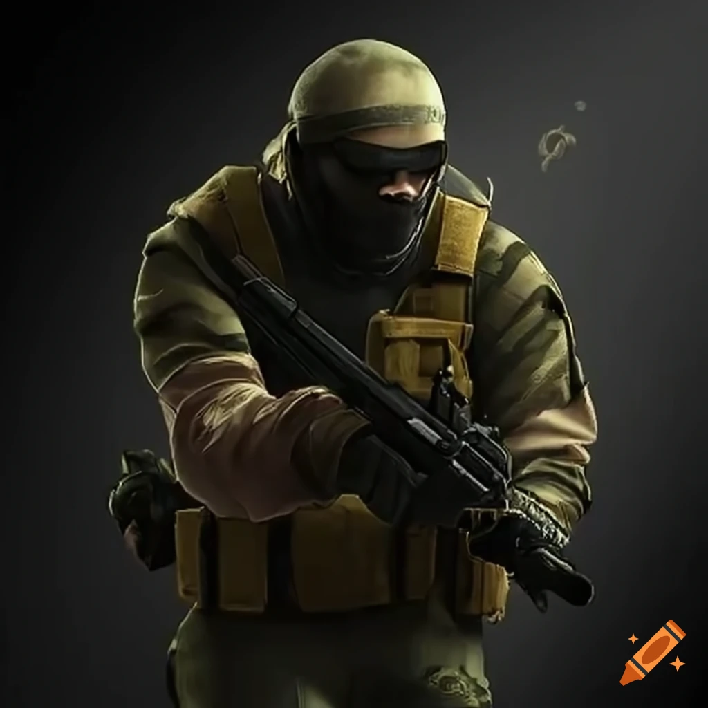 Counter strike video game screenshot on Craiyon