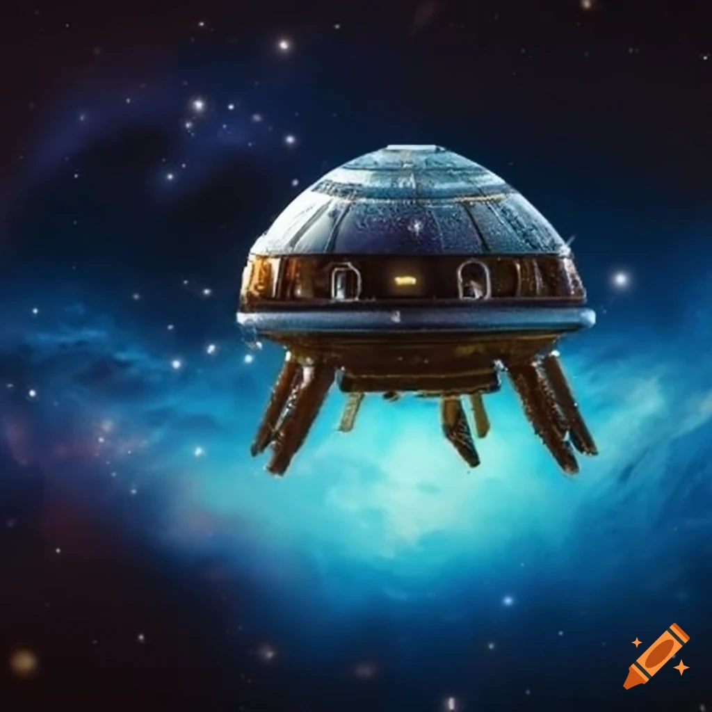 Space chip ufo on Craiyon