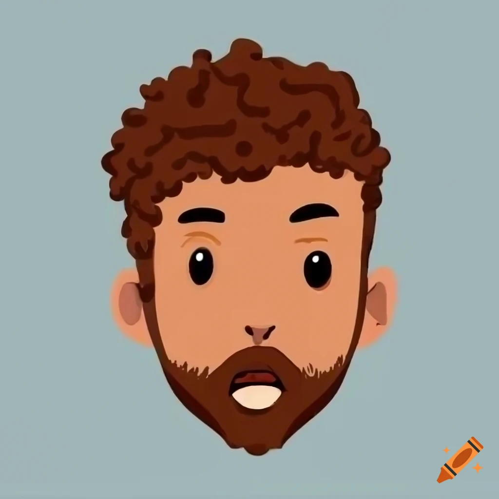 Avatar of a man with short curly reddish brown hair and stubble on Craiyon