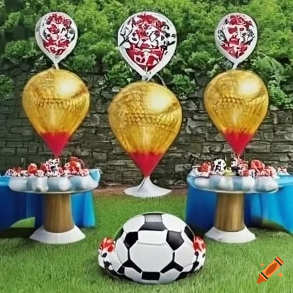 Decoraci n de cumplea os inspirada en el f tbol on Craiyon