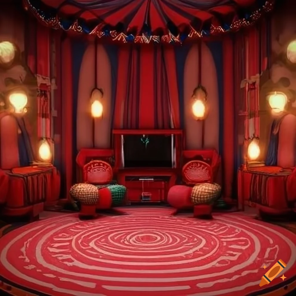 Circus themed room on Craiyon