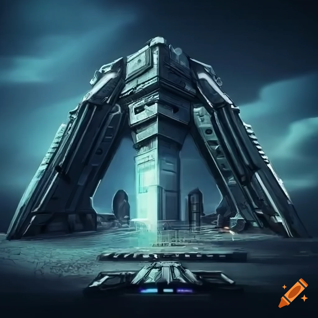 Futuristic weapons armory building on Craiyon