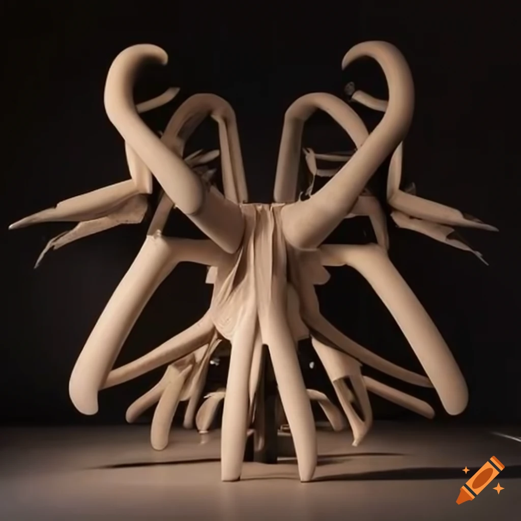 Sculpture installation inspired by insect for mad max movies on Craiyon