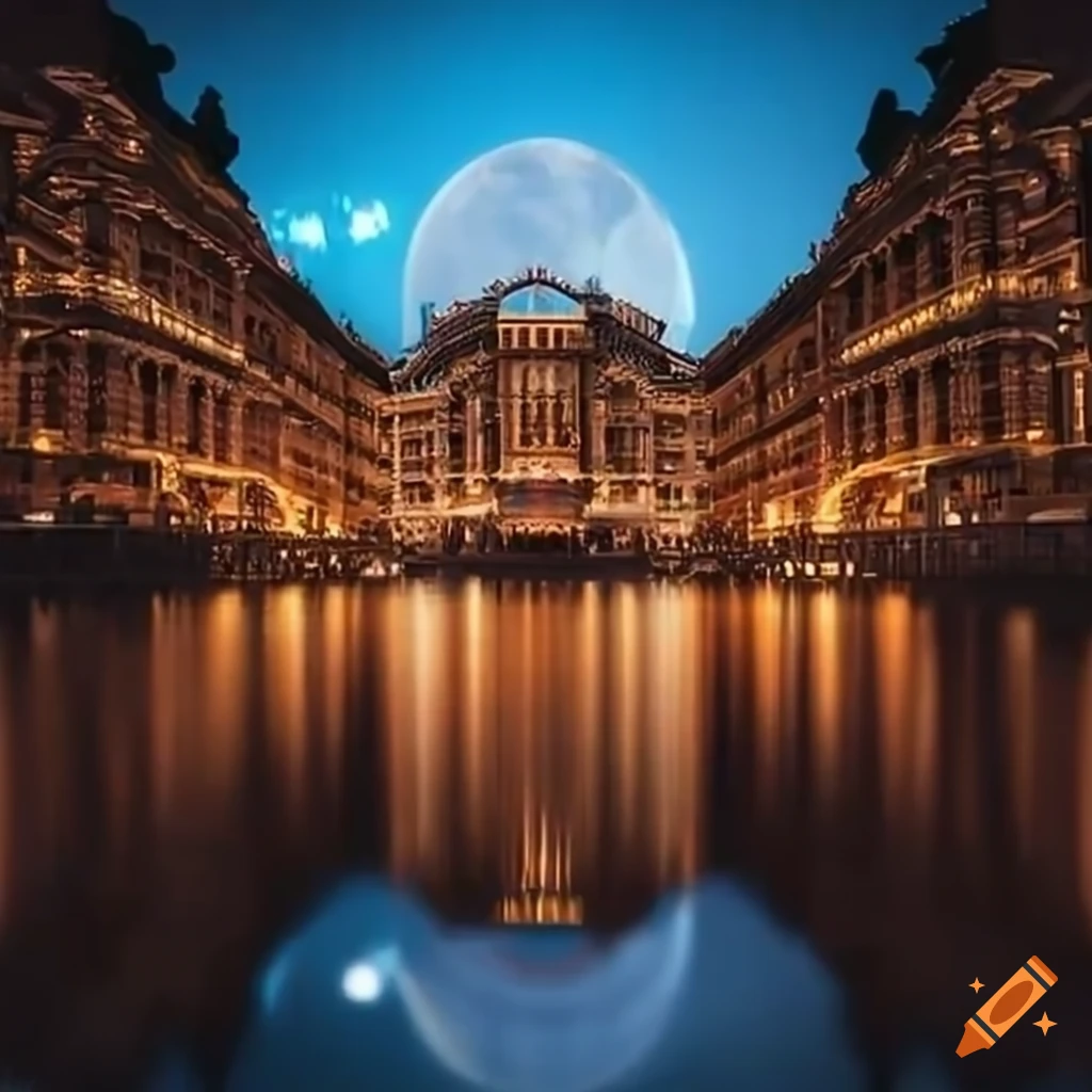 Front view of the exterior of a luxurious hotel on Craiyon