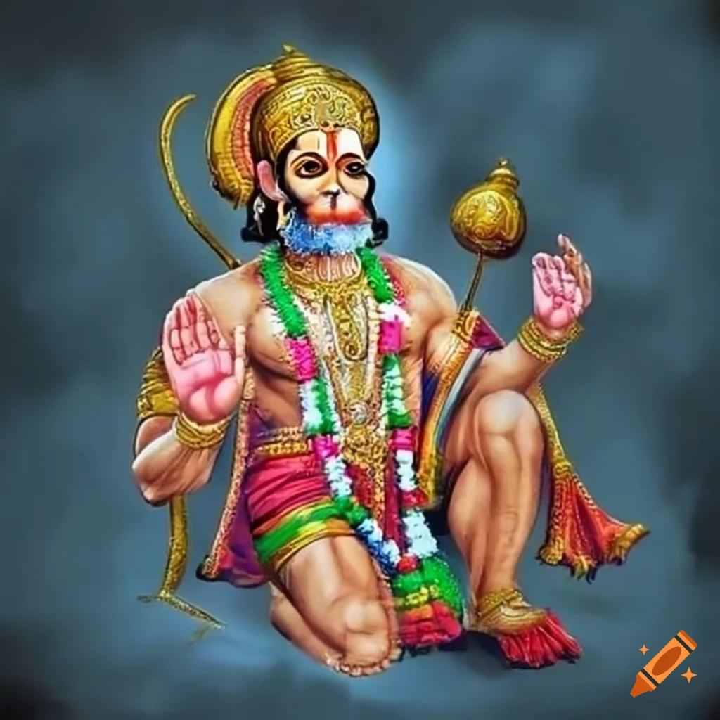Lord hanuman on Craiyon