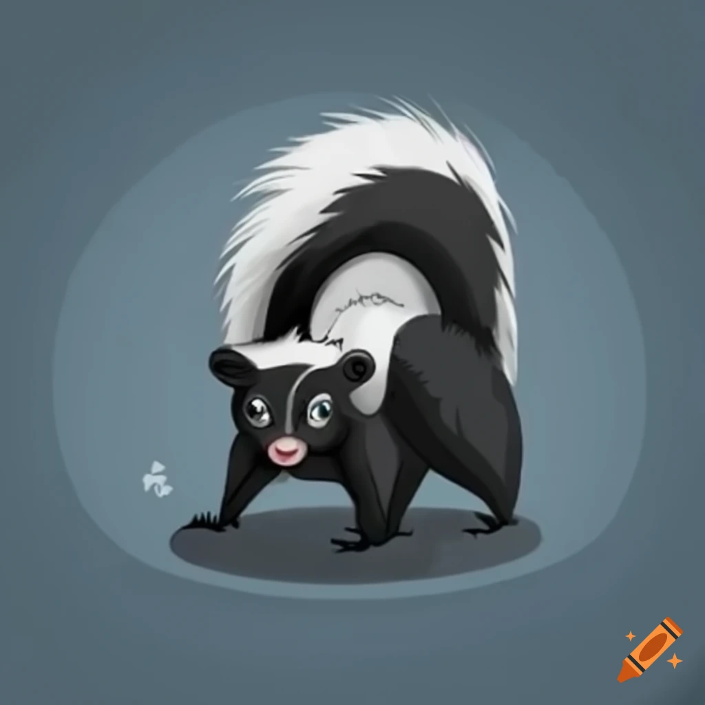 Angry skunk on Craiyon