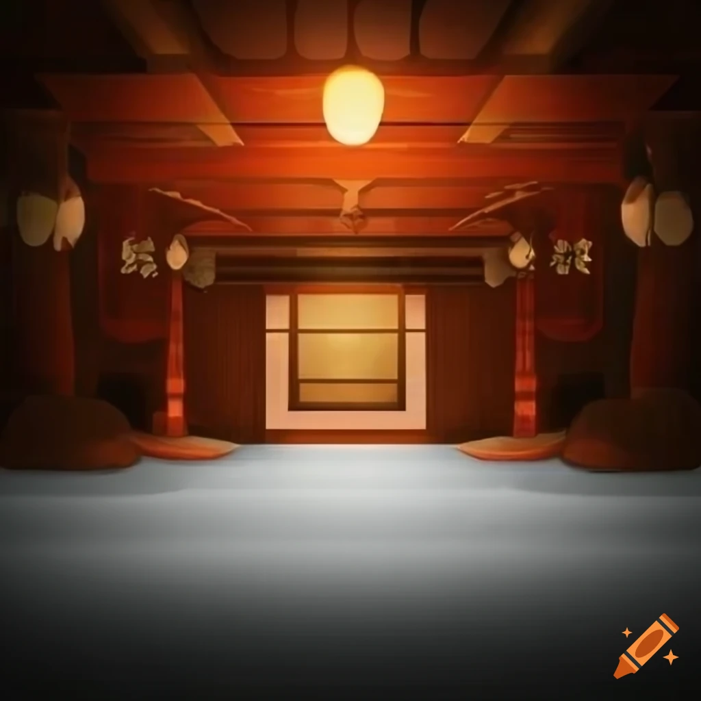 Karate martial arts dojo with tranquil zen background on Craiyon