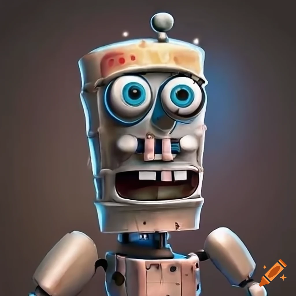 Realistic Robot Version Of Spongebob Squarepants On Craiyon