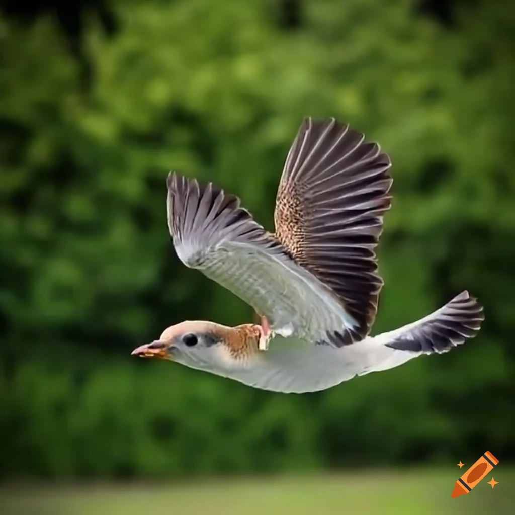 Bird flying out of a cage on Craiyon
