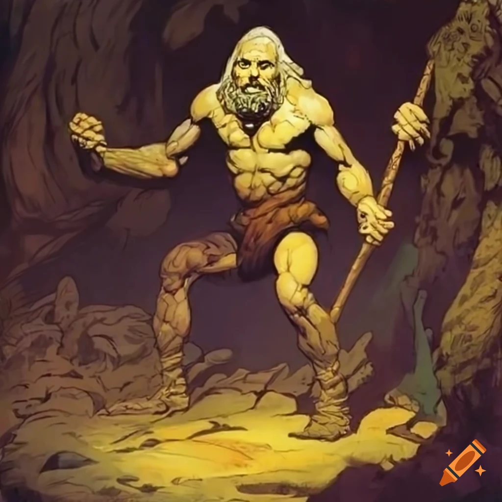 Epic illustration of a wizard in the swamps by frank frazetta on Craiyon