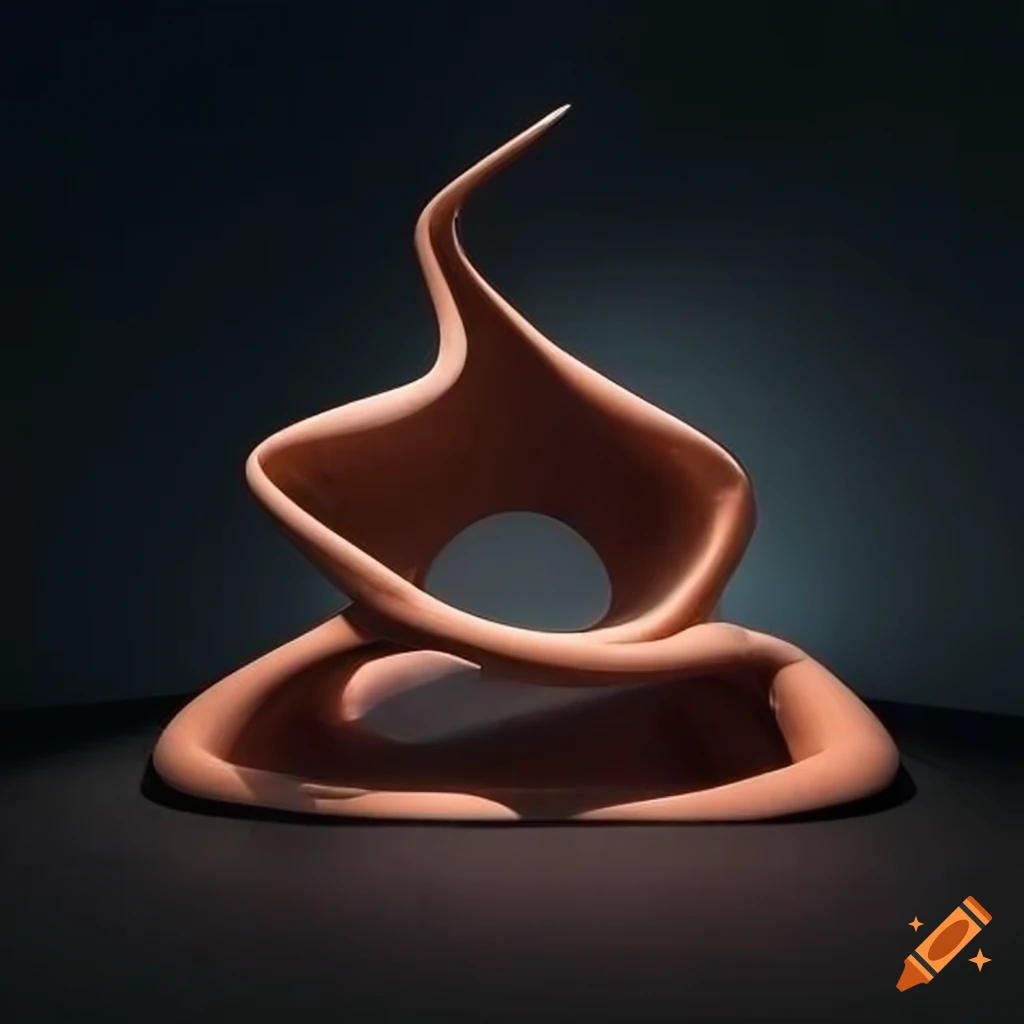 Biomorphic robotic installation inspired by shell on Craiyon