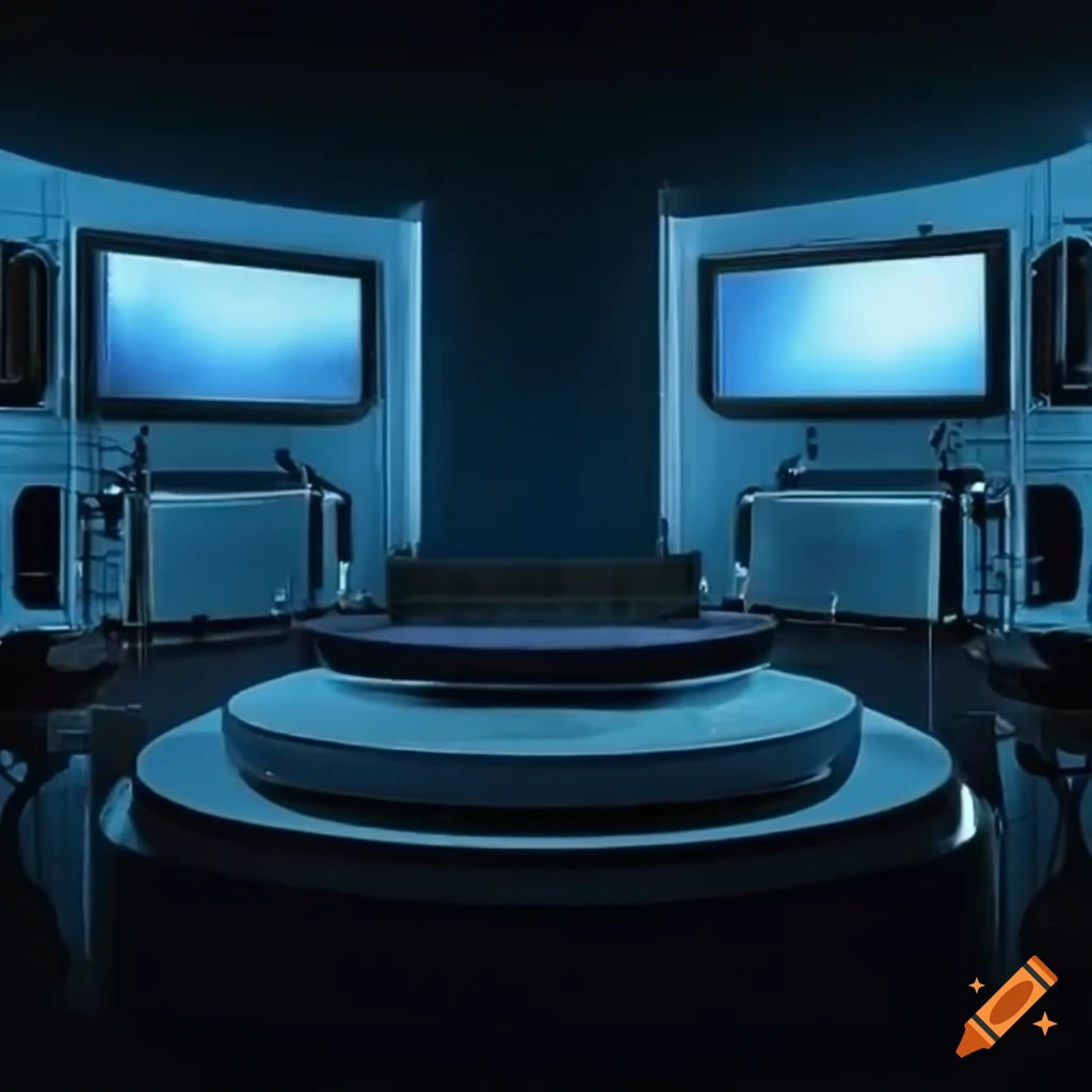 Tv studio setup on Craiyon