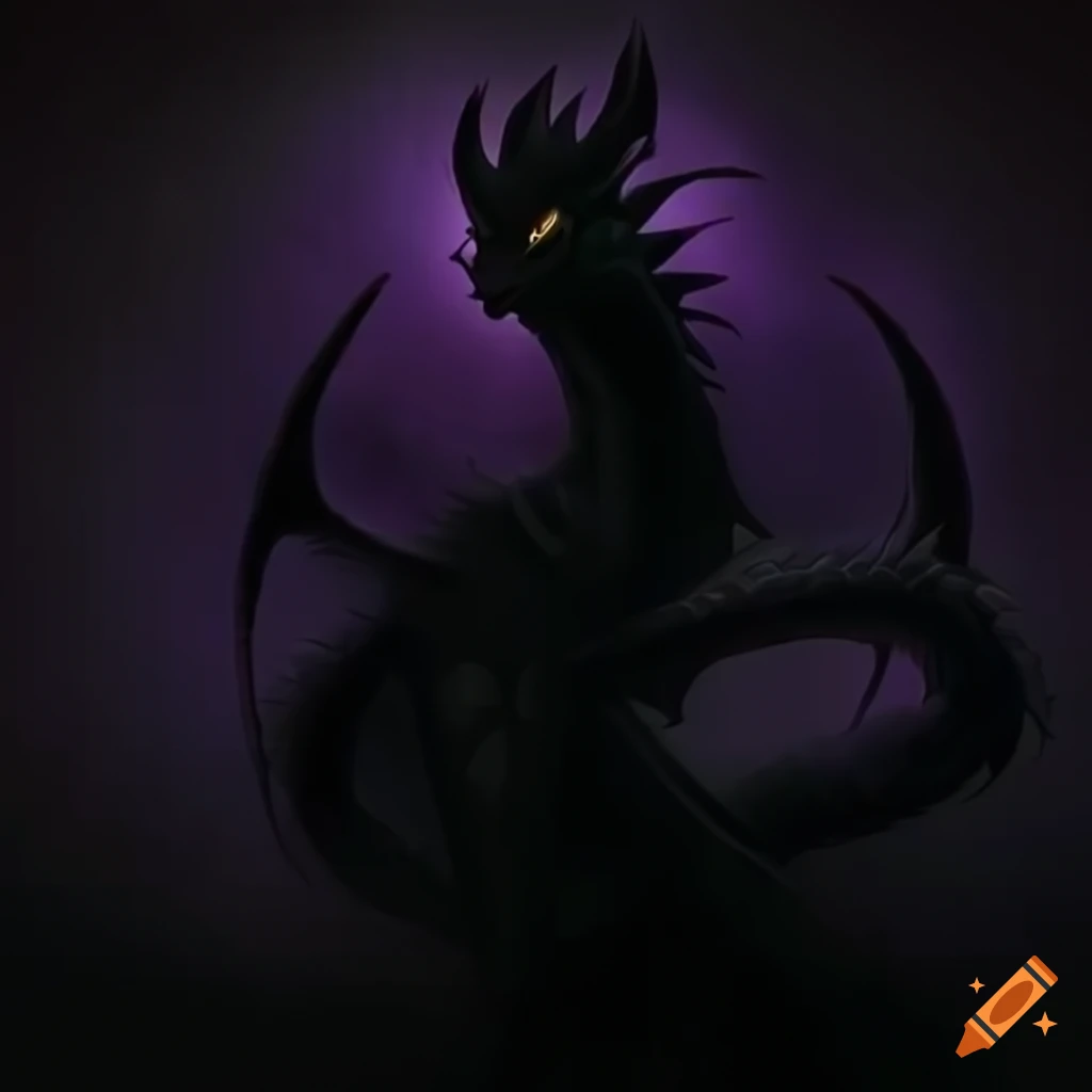 Shadow dragon on Craiyon