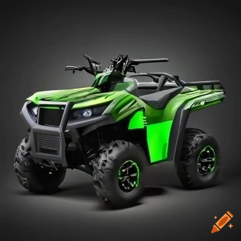 Green electric 4x4 atv on Craiyon