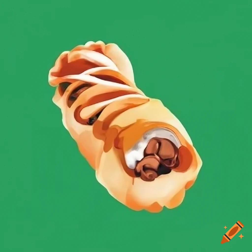 Spring roll funny logo on Craiyon