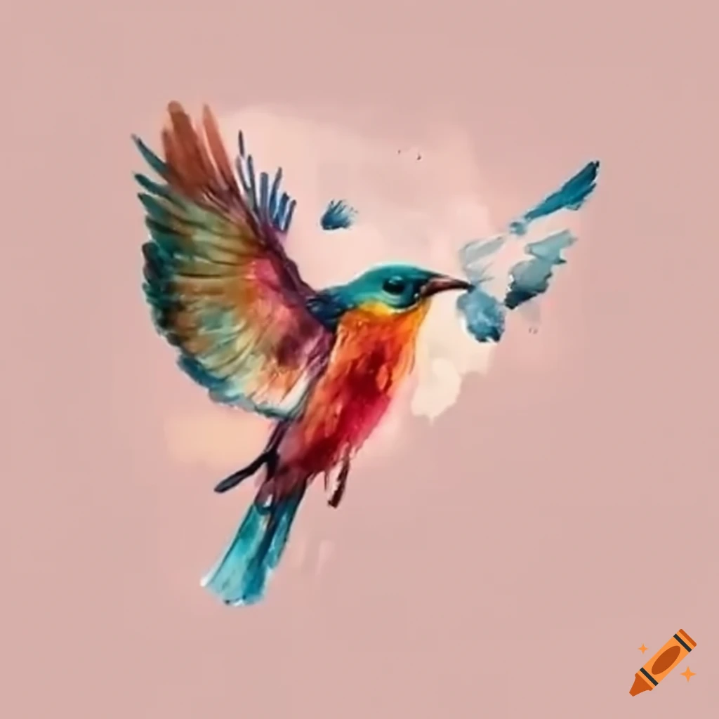 Bird flying out of a cage on Craiyon