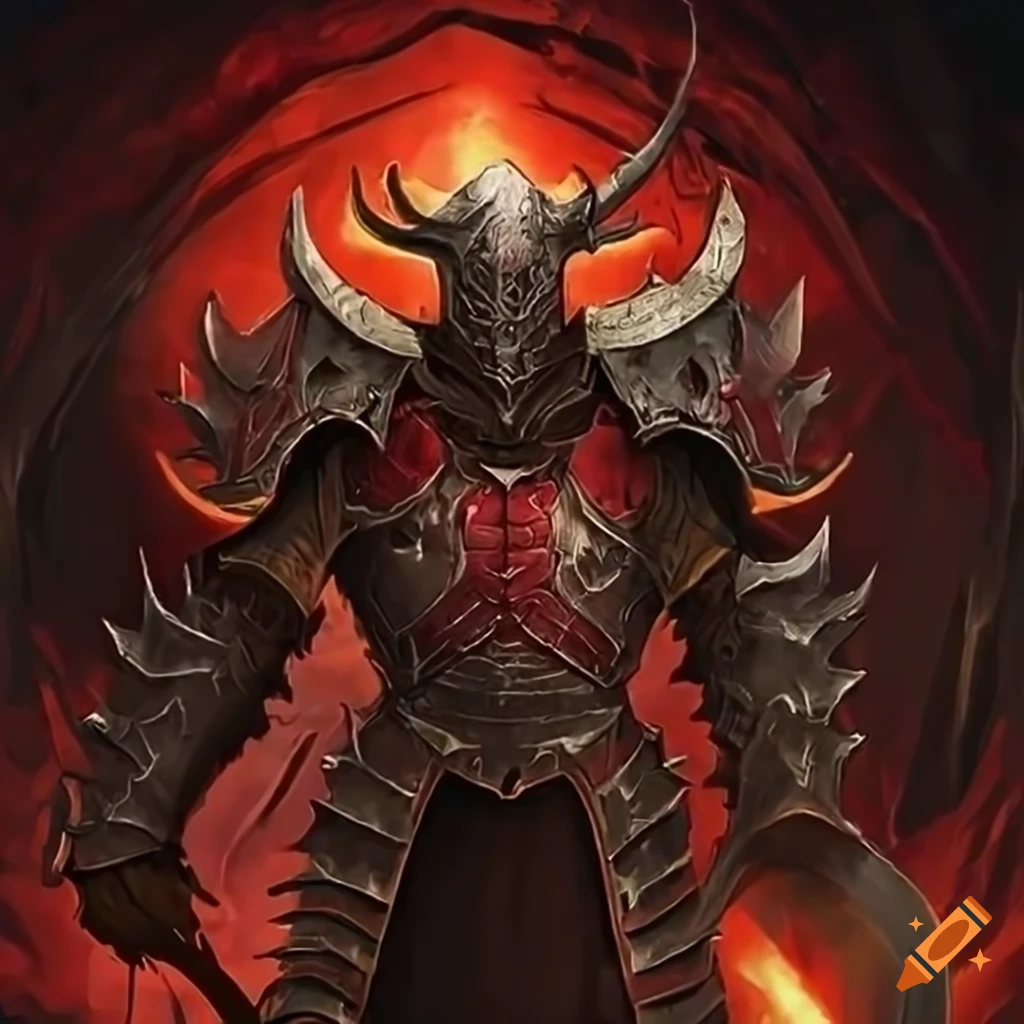Fantasy cursed blood armor on Craiyon