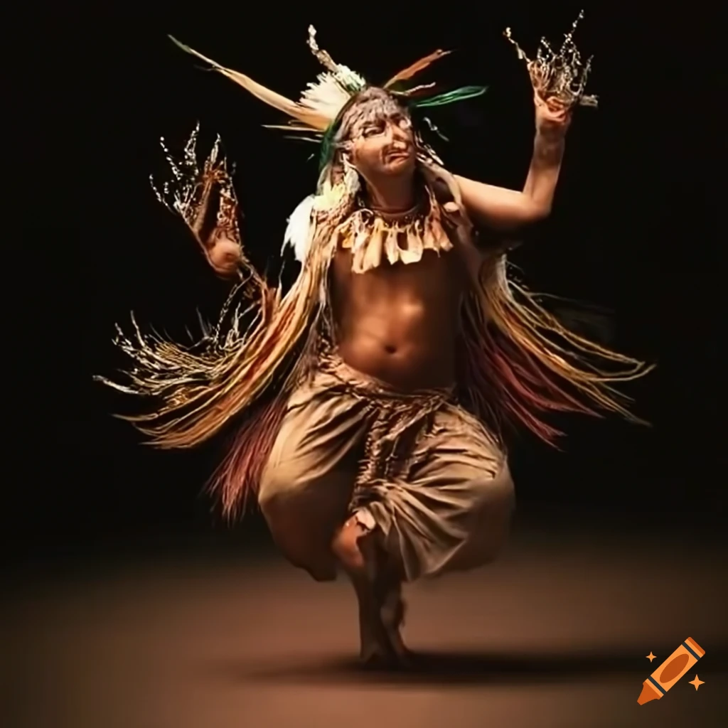 Dancing shaman on Craiyon