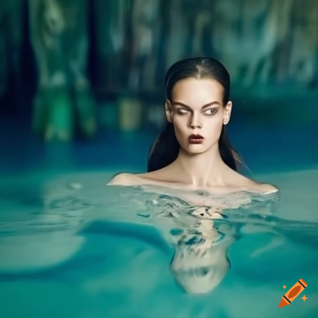 Crystal clear water on Craiyon