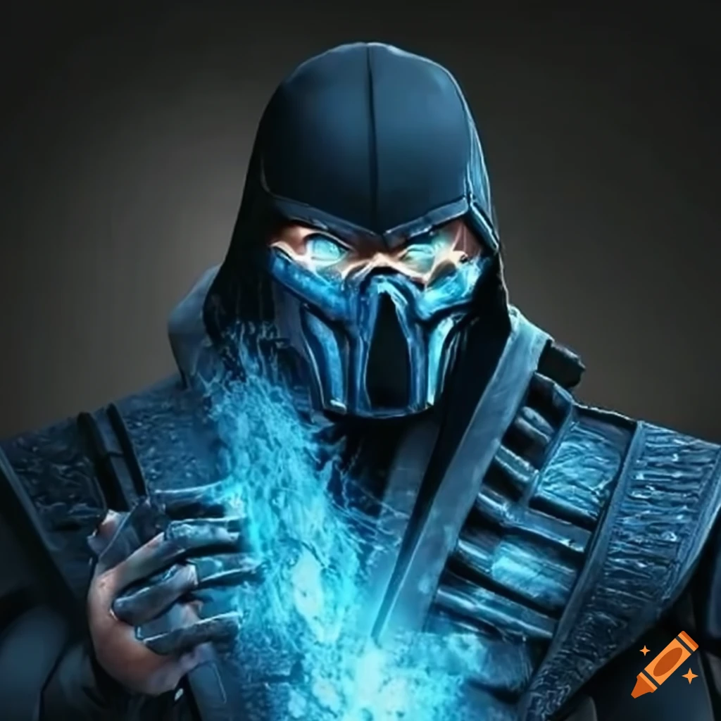 Sub-zero creating an iceball on Craiyon