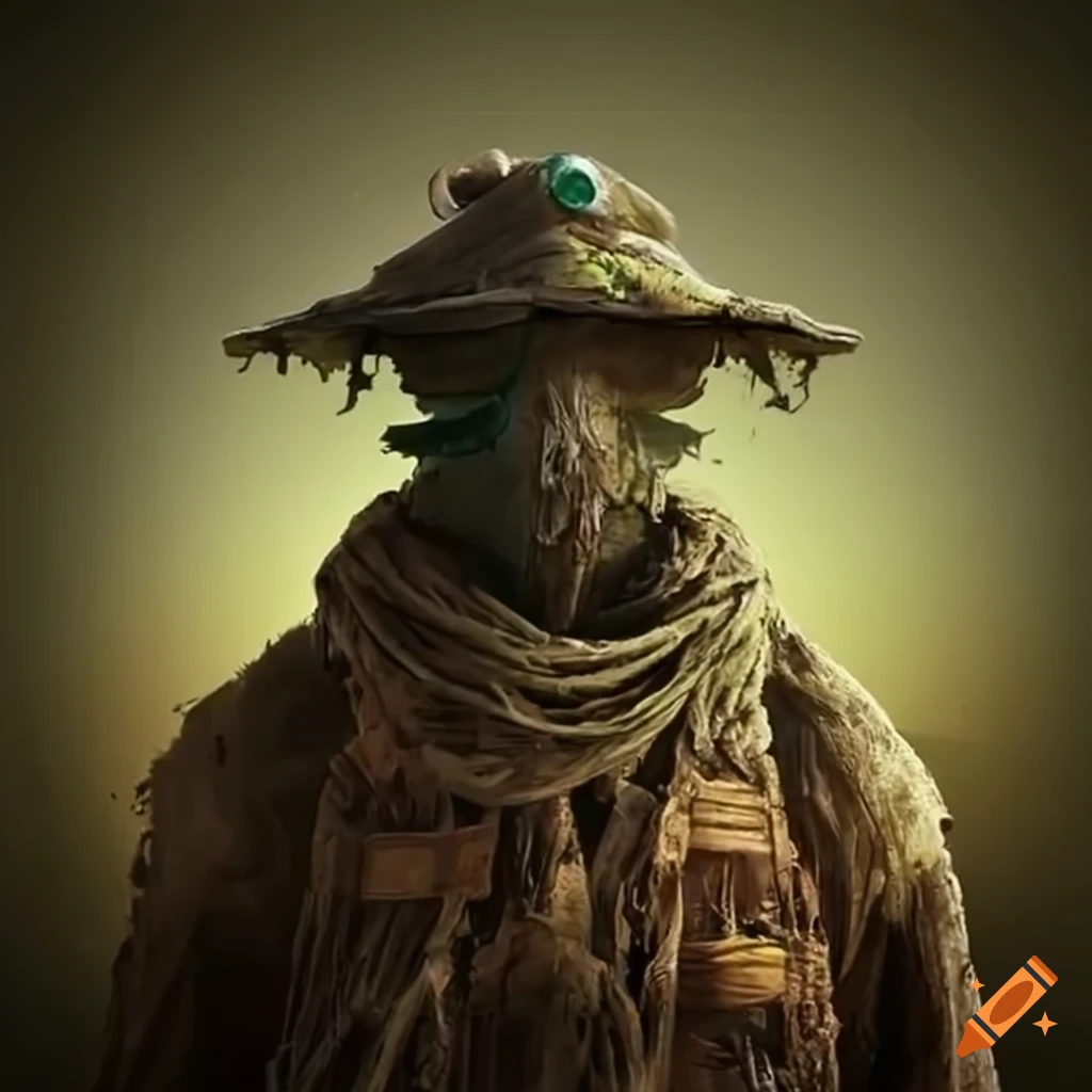 Post-apocalyptic fungus farmer on Craiyon
