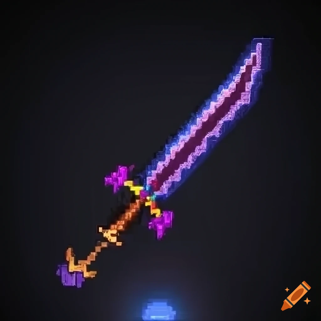 Big sword from terraria game on Craiyon