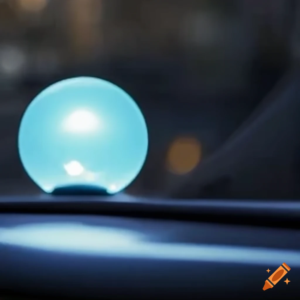 Glowing orb inside a car on Craiyon